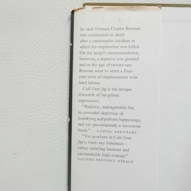 Cold Stone Jug by Herman Charles Bosman - The Crazy Book Inn