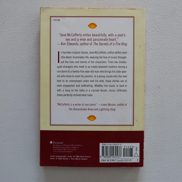 Thank you for the Music by Jane McCafferty - The Crazy Book Inn