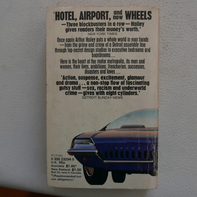 Wheels by Arthur Hailey - The Crazy Book Inn