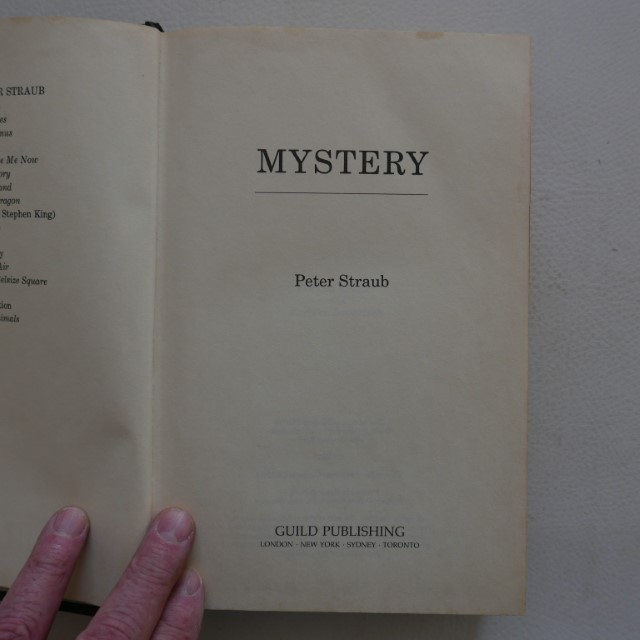 Mystery by Peter Straub - The Crazy Book Inn