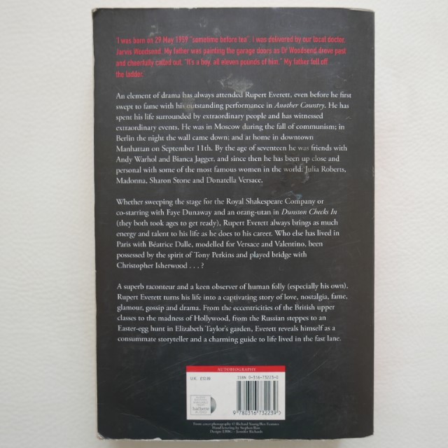 Red Carpets and other Banana Skins by Rupert Everett - The Crazy Book Inn