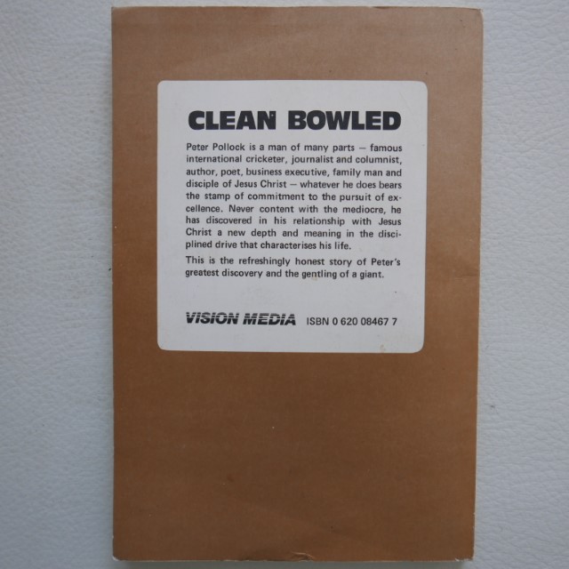 Clean Bowled by Peter Pollock - The Crazy Book Inn