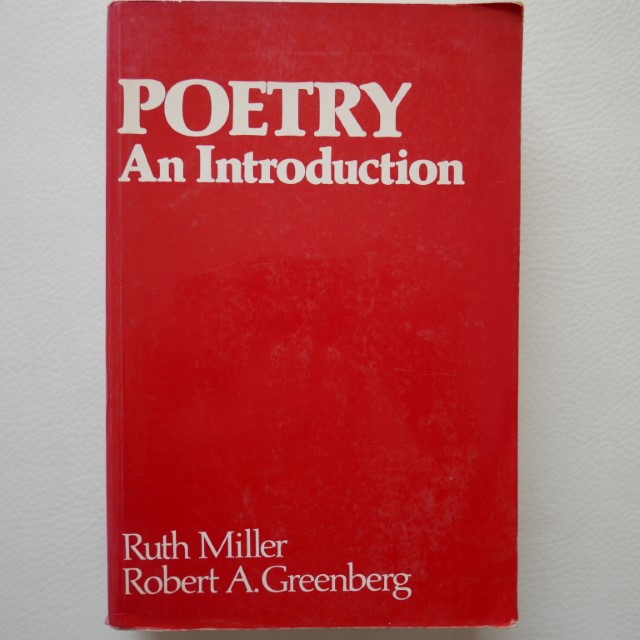 Poetry An Introduction by Ruth Miller - The Crazy Book Inn
