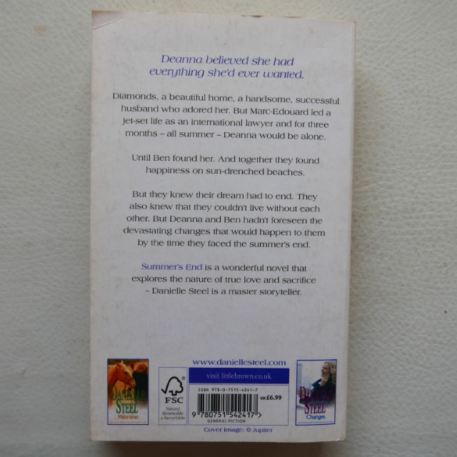 Summer’s End by Danielle Steel - The Crazy Book Inn