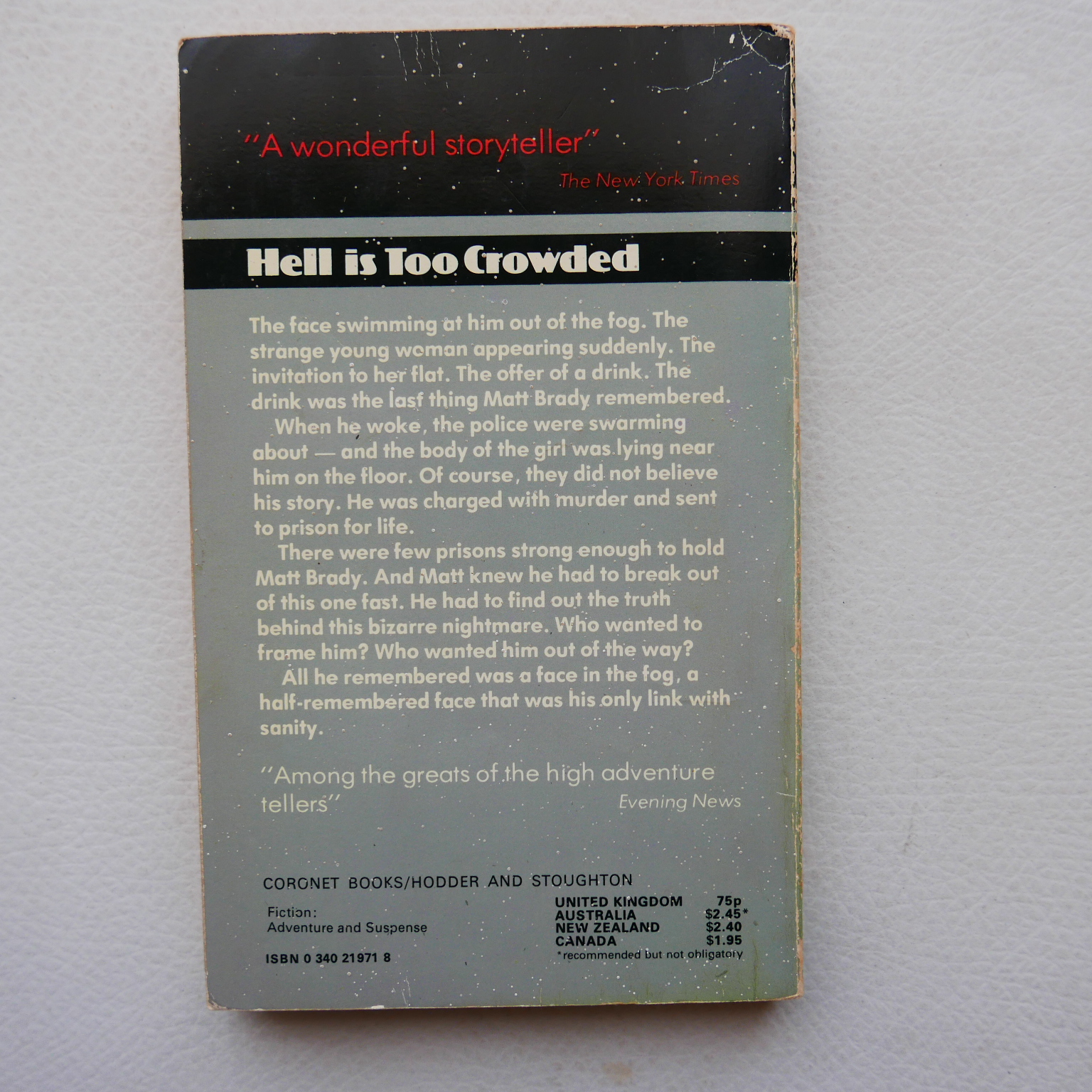 Hell is too Crowded by Jack Higgins - The Crazy Book Inn