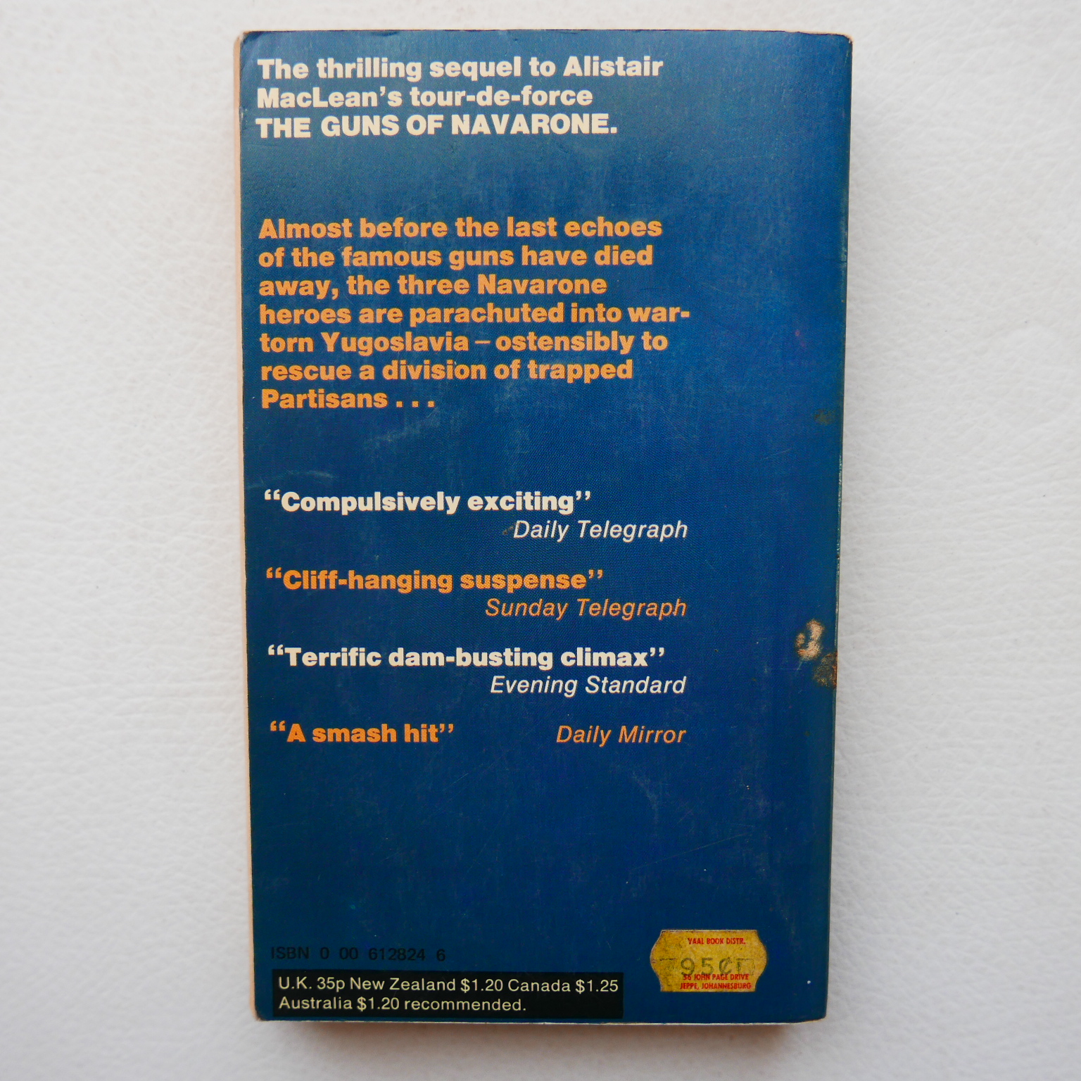 Force from Navarone by Alistair MacLean - The Crazy Book Inn