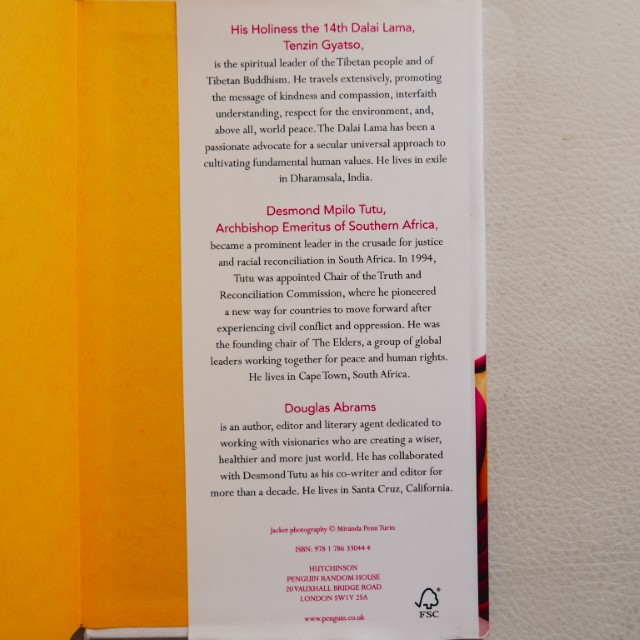The Book of Joy Lasting Happiness in a Changing World – The Book of Joy ...