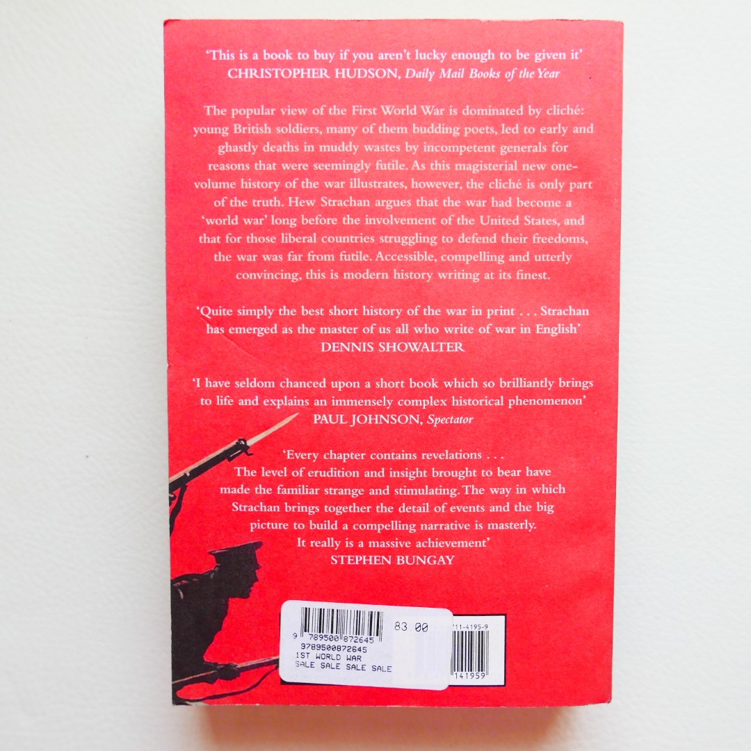 The First World War by Hew Strachan - The Crazy Book Inn