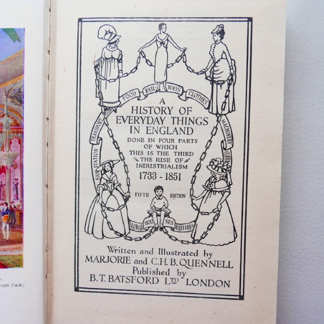 A History of Everyday Things in England 1733-1851 By Marjorie C.H.B ...