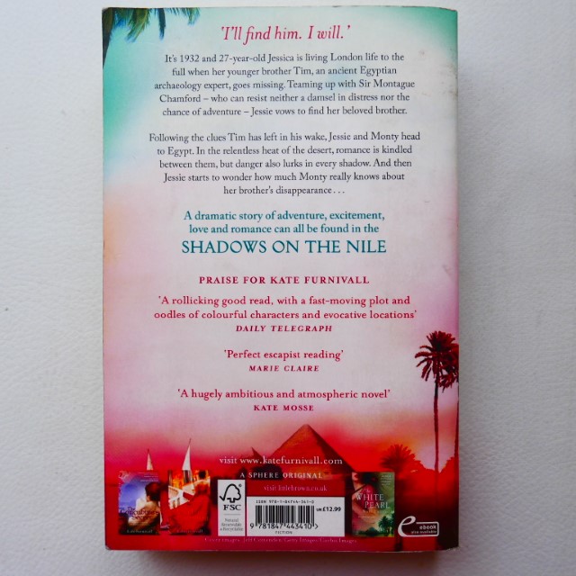 Shadows of the Nile By Kate Furnivall - The Crazy Book Inn