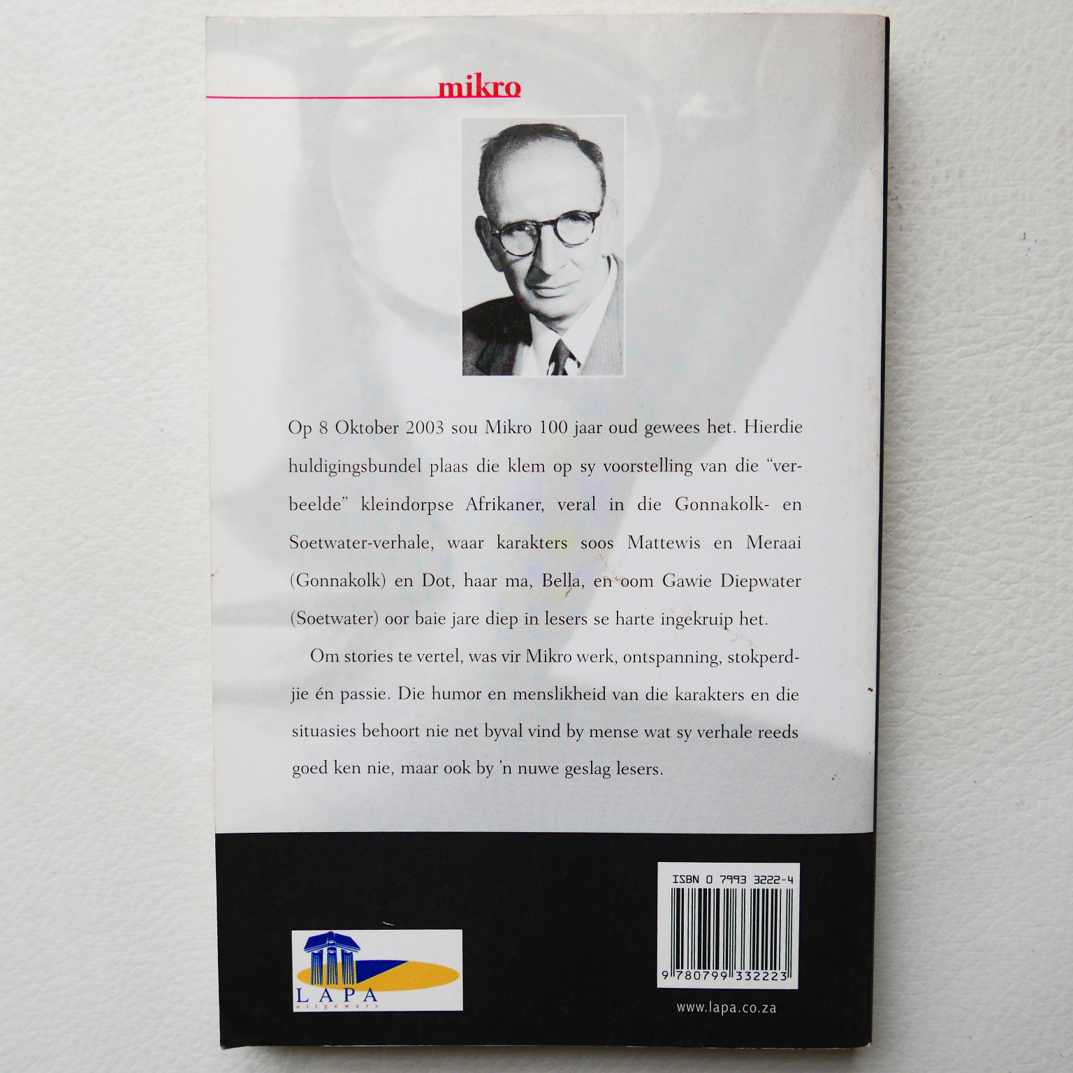 Want die Lewe is so Goed : keur uit die werke van Mikro - The Crazy ...