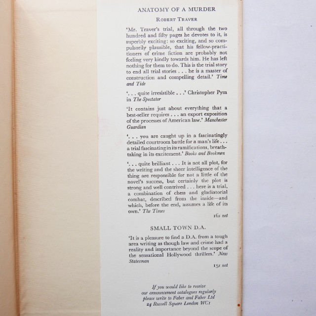 Hornstein’s Boy by Robert Traver – 1st Edition 1962 - The Crazy Book Inn