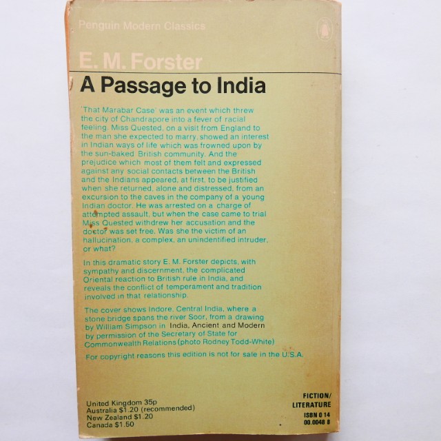 A Passage to India by E. M. Forster - The Crazy Book Inn