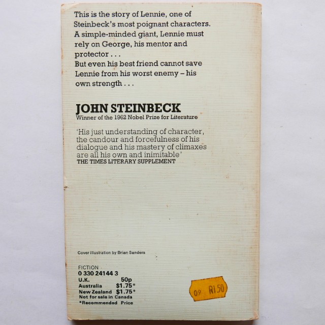Of Mice and Men by John Steinbeck - The Crazy Book Inn