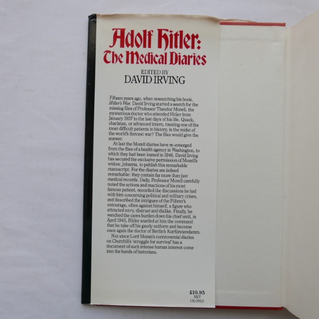 Adolf Hitler: The Medical Diaries : The Private Diaries of Dr Theo ...